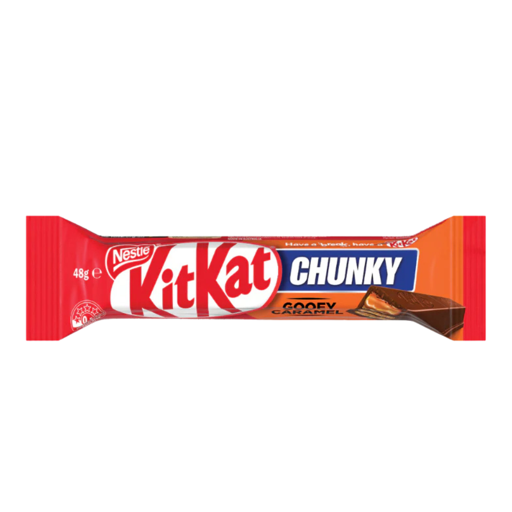 Kit Kat Chunky Gooey Caramel Choclate (Australia) | Candy Funhouse ...
