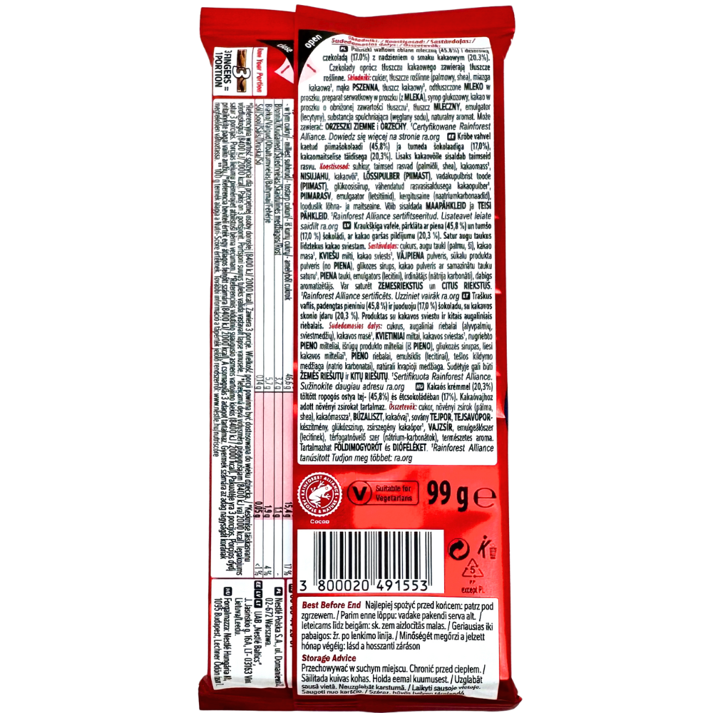 Kit Kat Double Chocolate Coated Wafer - 99g | Candy Funhouse US