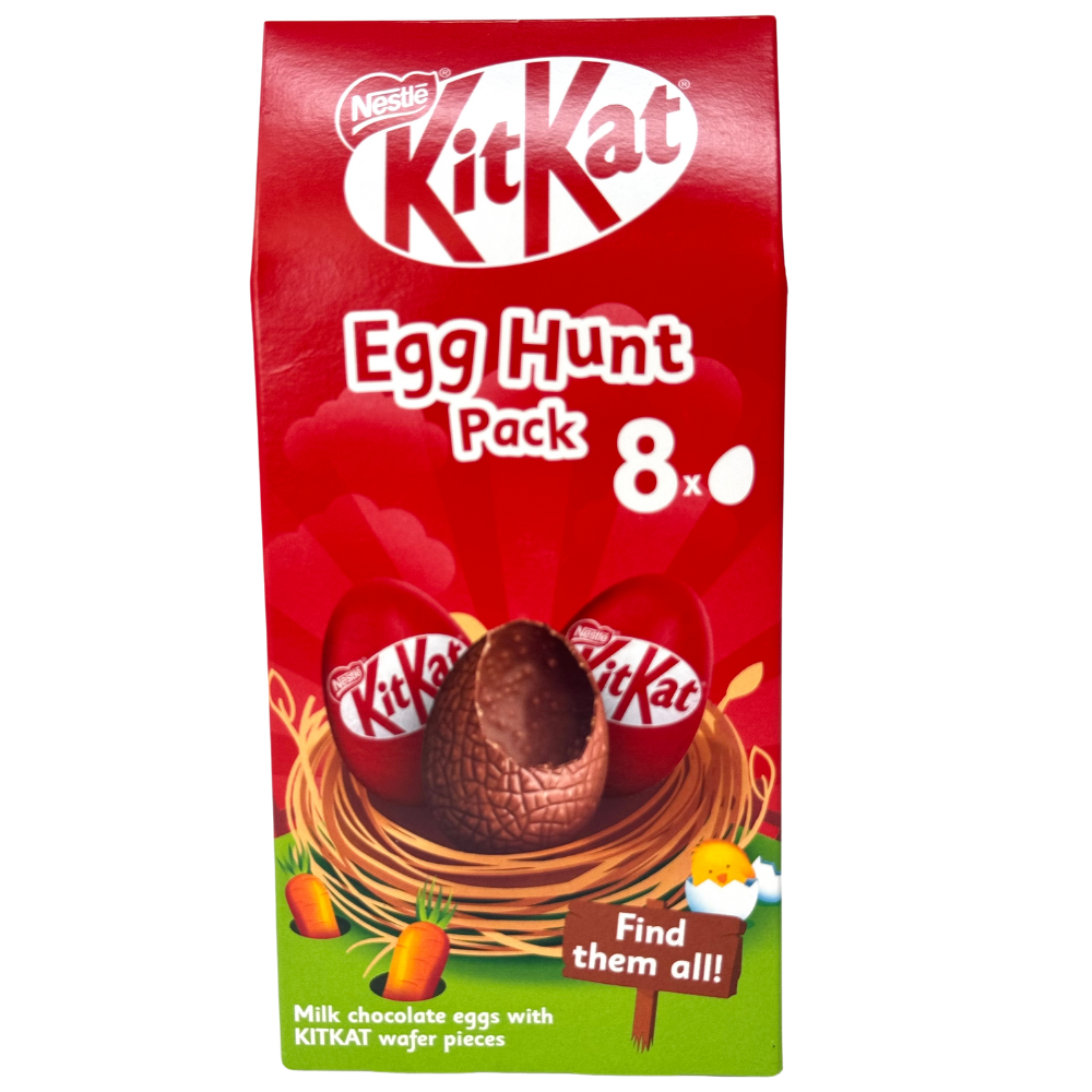 Kit Kat Egg Hunt Pack 8 Pieces (UK) - 120g | Candy Funhouse US