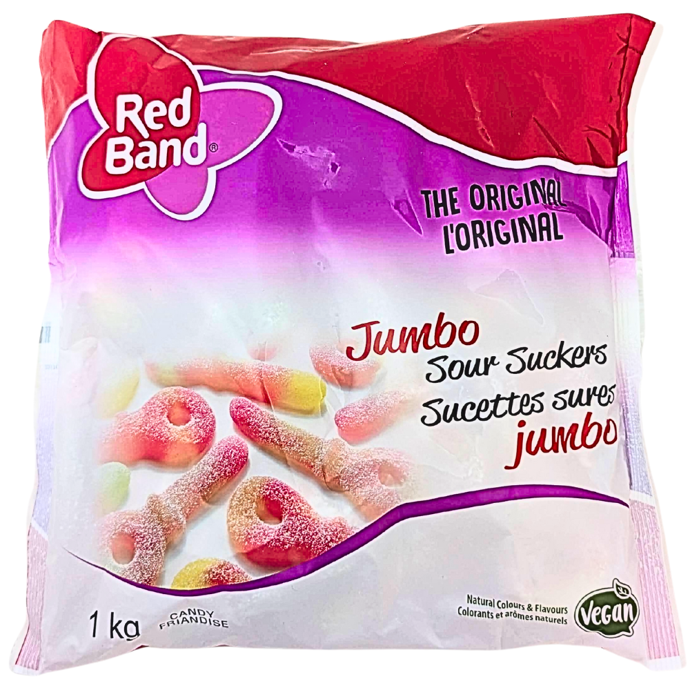 Koala Red Band Jumbo Sour Suckers Gummy Candy | Candy Funhouse – Candy ...
