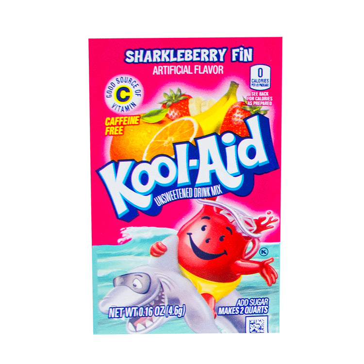 Kool Aid Sharkleberry Fin Drink Mix Packet | Candy Funhouse – Candy ...