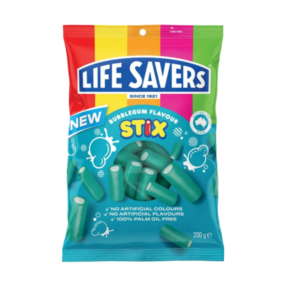 Lifesavers Stix Bubblegum (Australia) - 200g | Candy Funhouse US