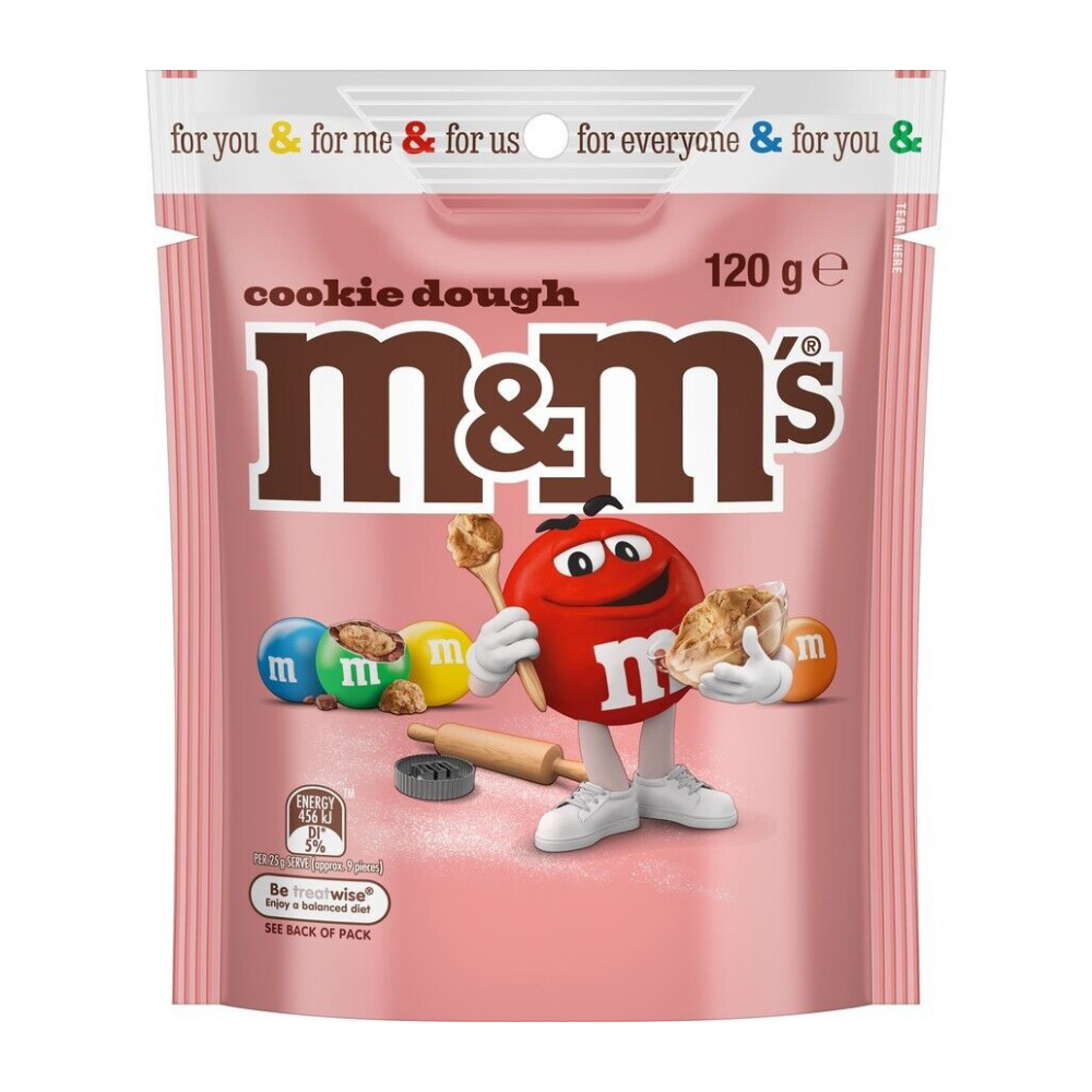 M&M's Cookie Dough Milk Chocolate (Australia) 120g | Candy Funhouse US