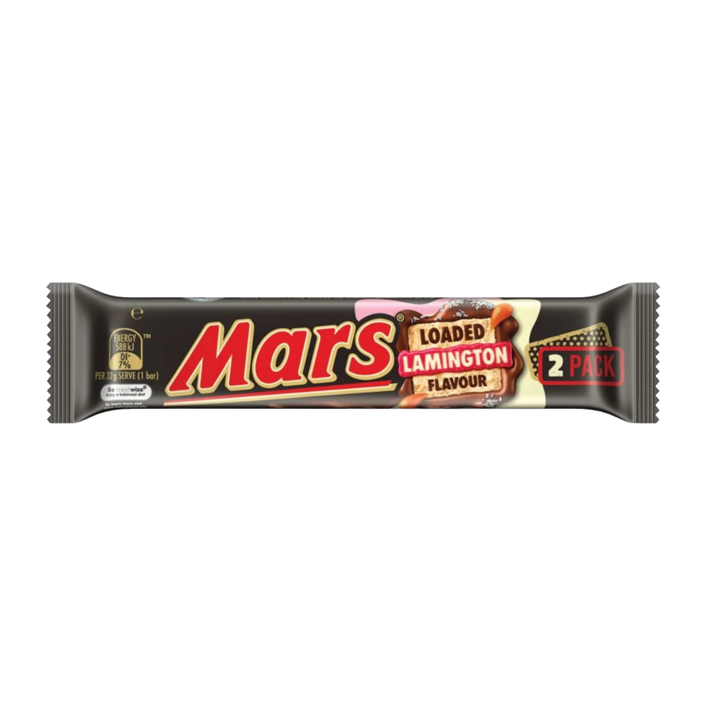 Mars Loaded Lamington Chocolate Bar (Australia) - 47g | Candy Funhouse ...