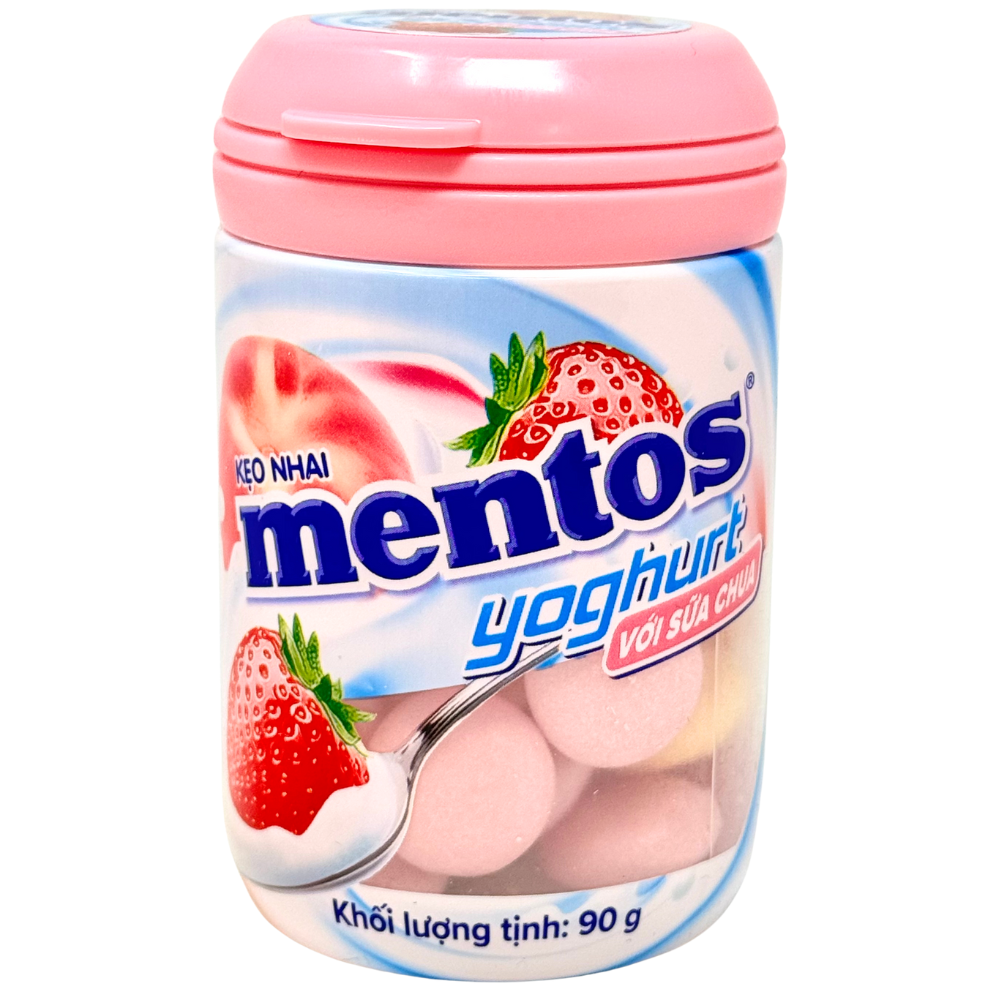 Mentos Yoghurt Strawberry & Peach (Vietnam) - 90g | Candy Funhouse US