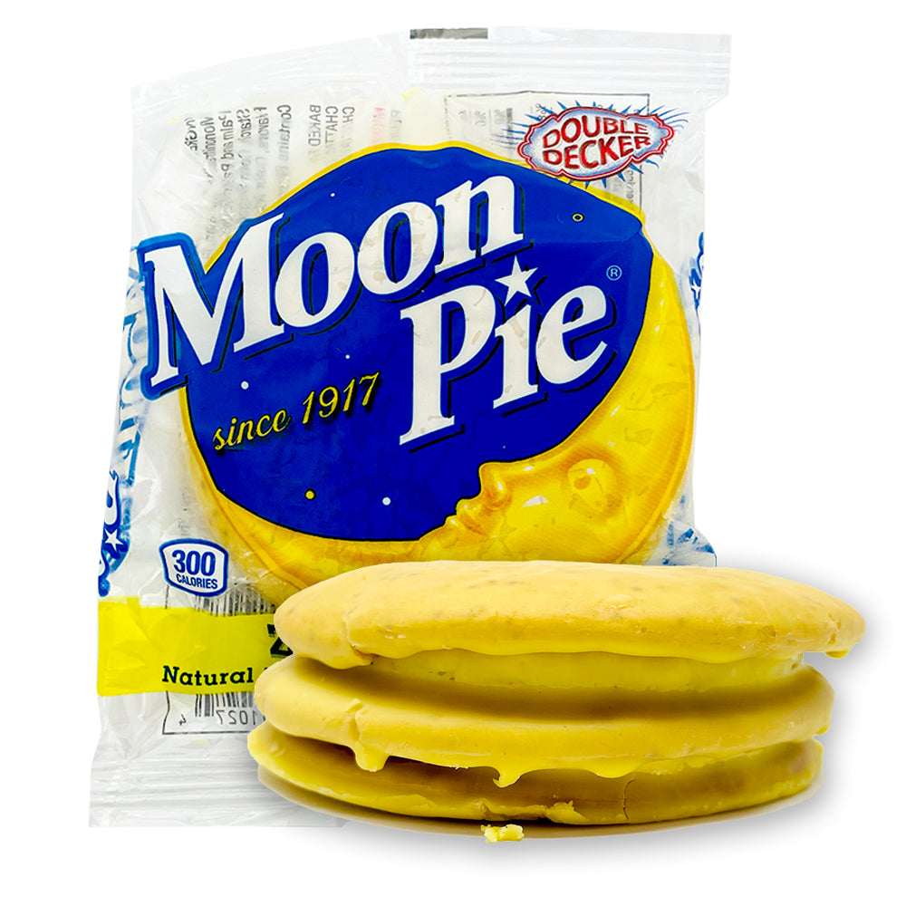 Moon Pie Double Decker Lemon Marshmallow Sandwich 2.75oz – Candy ...