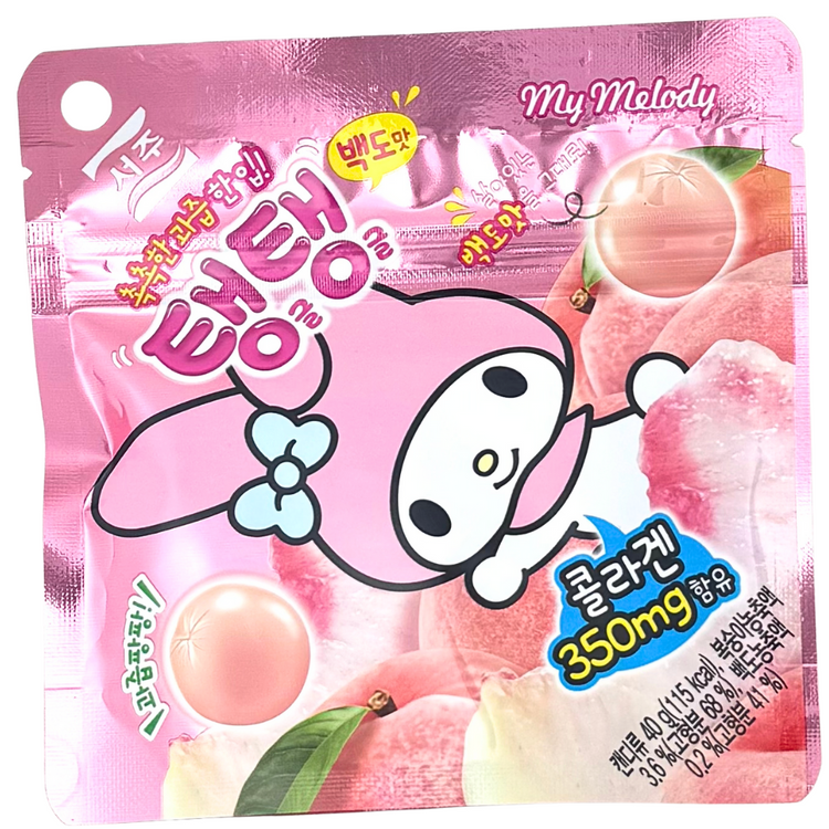 My Melody - Juicy White Peach Jelly (Korea) - 40g | Candy Funhouse US