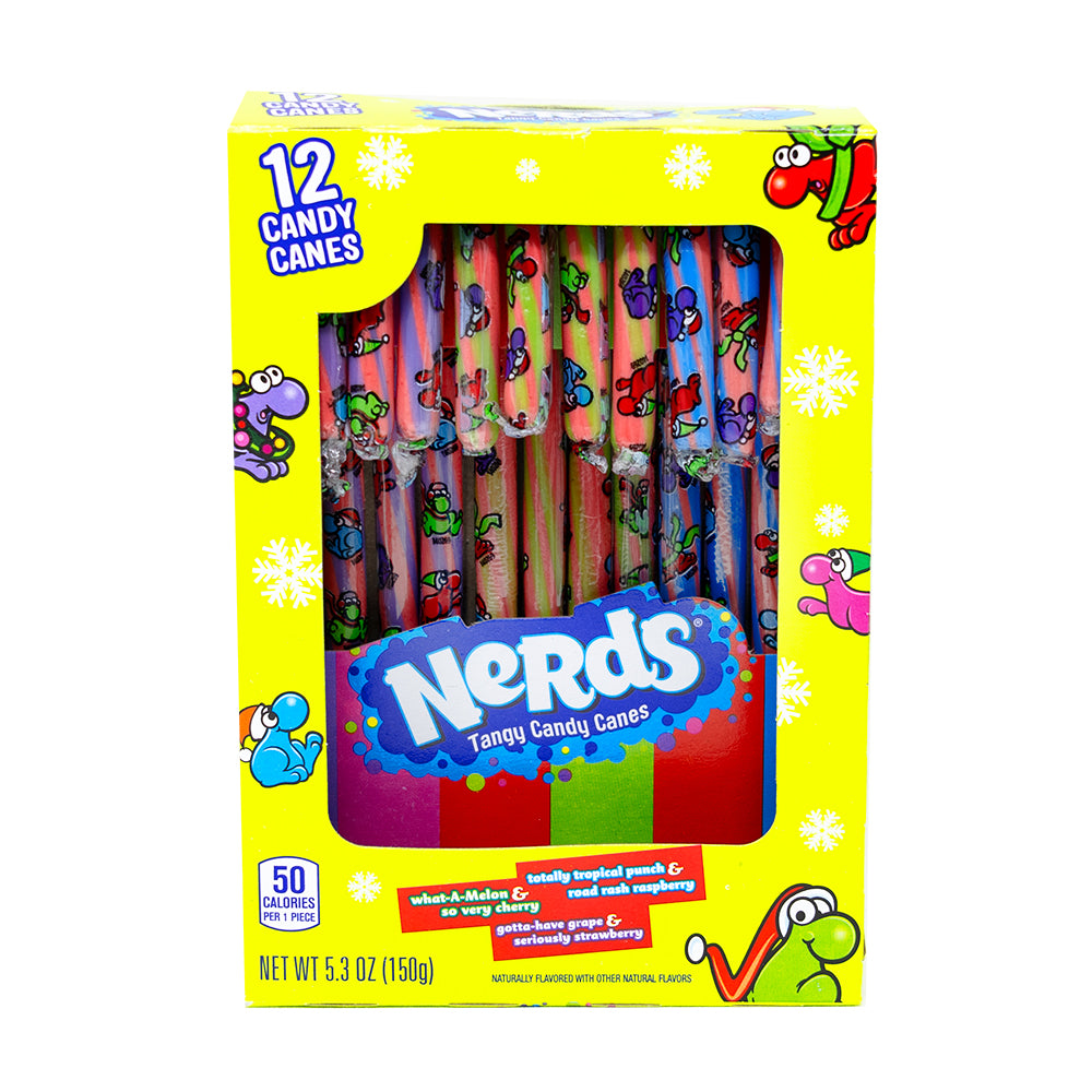 Nerds Candy Canes 12ct - 5.3oz | Candy Funhouse US