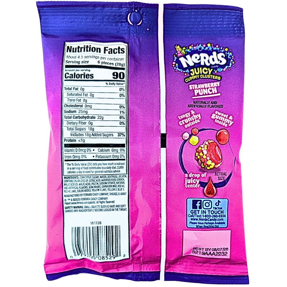 Nerds Juicy Gummy Clusters - 4.5oz | Candy Funhouse US