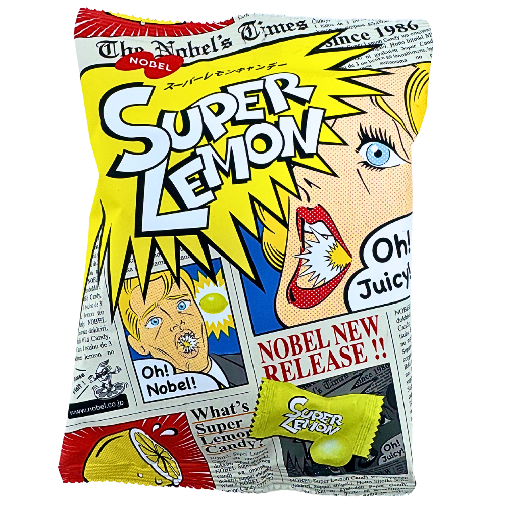 Nobel Super Lemon Candy (Japan) - 88g | Candy Funhouse US