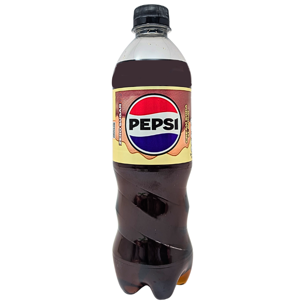 Pepsi Cream Soda Zero Sugar (UK) - 500mL | Candy Funhouse US