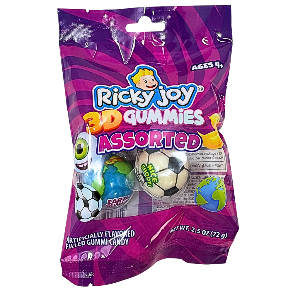 Ricky Joy 3D Gummies Assorted - 2.5oz | Candy Funhouse US