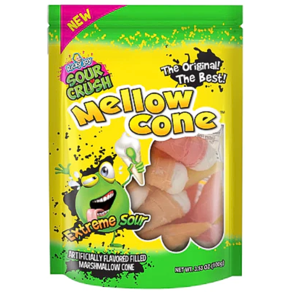 Ricky Joy Mellow Cone Extreme Sour - 3.53oz | Candy Funhouse US