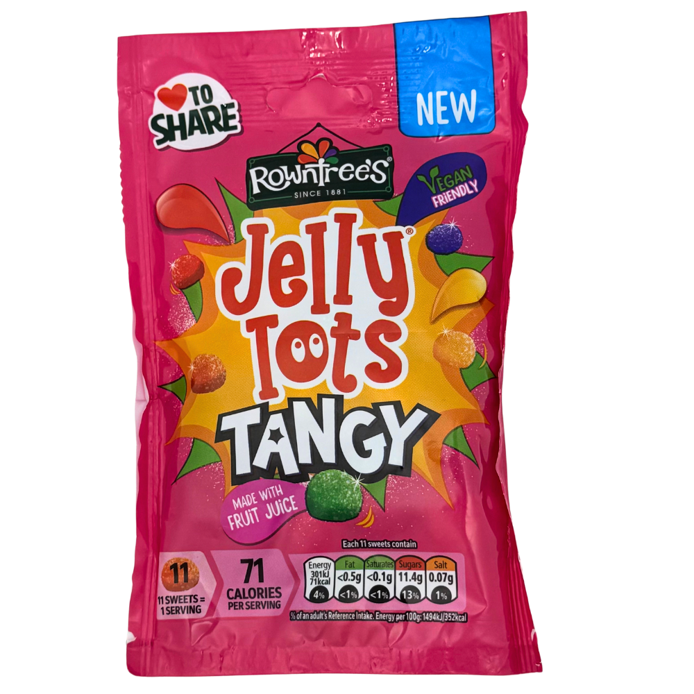 Rowntree's Jelly Tots Tangy (UK) - 140g | Candy Funhouse US