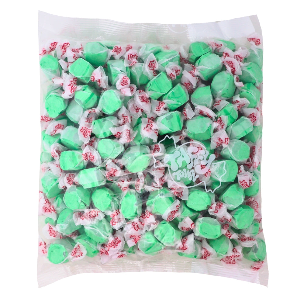 Salt Water Taffy Green Apple 2.5 lbs. - 1 Bag | Candy Funhouse US