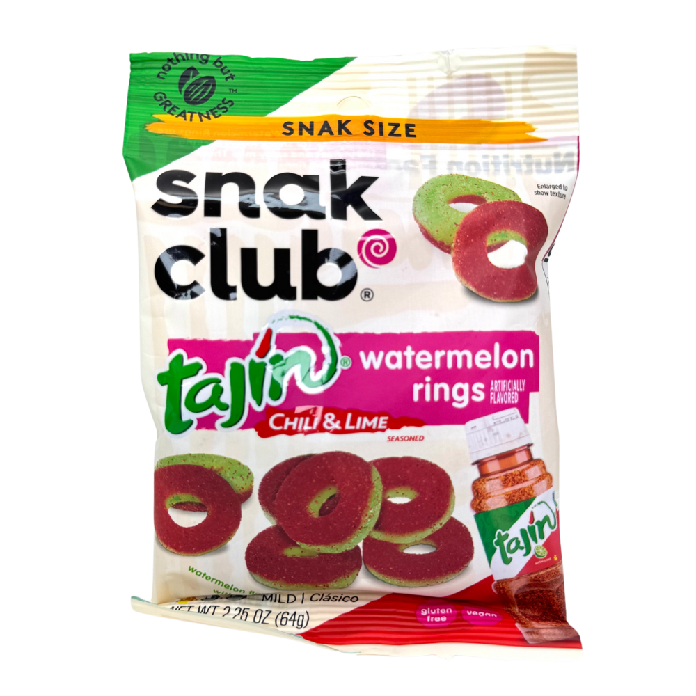 Snak Club Tajin Watermelon Rings - 2.25oz | Candy Funhouse US