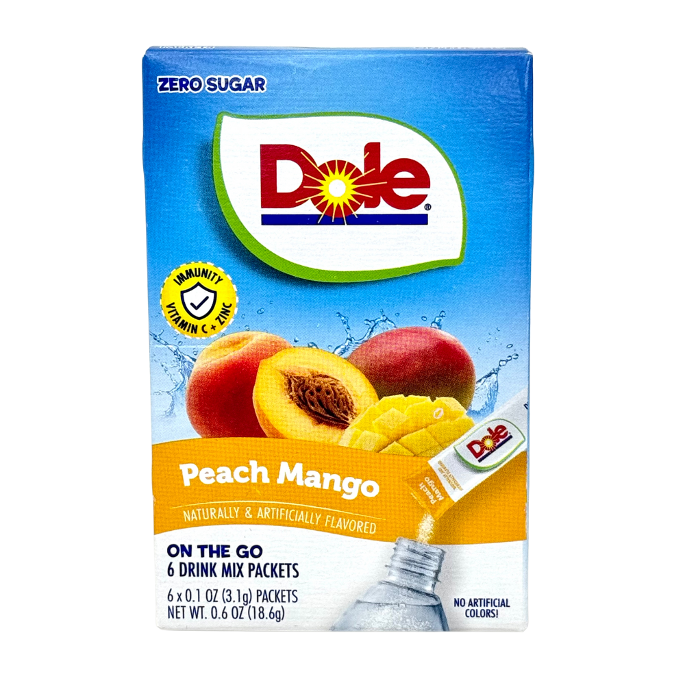 Singles To Go Dole Peach Mango (3.1g each packet) | Candy Funhouse US