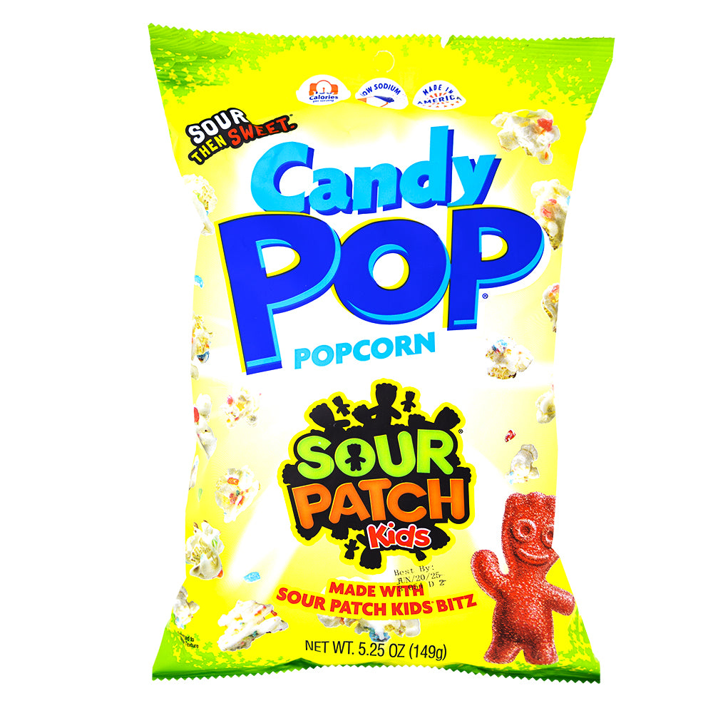 Candy Pop Sour Patch Kids Drizzled Popcorn - 149g | Candy Funhouse ...