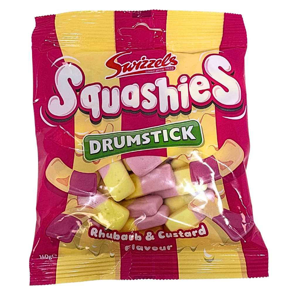 Swizzels Drumstick Squashies Rhubarb & Custard Candy (UK) | Candy ...