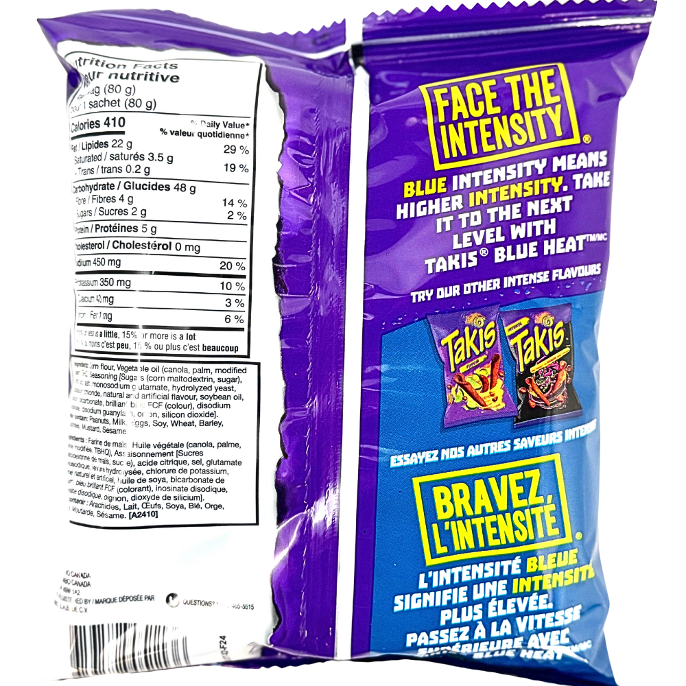 Takis Blue Heat - 80g | Candy Funhouse US