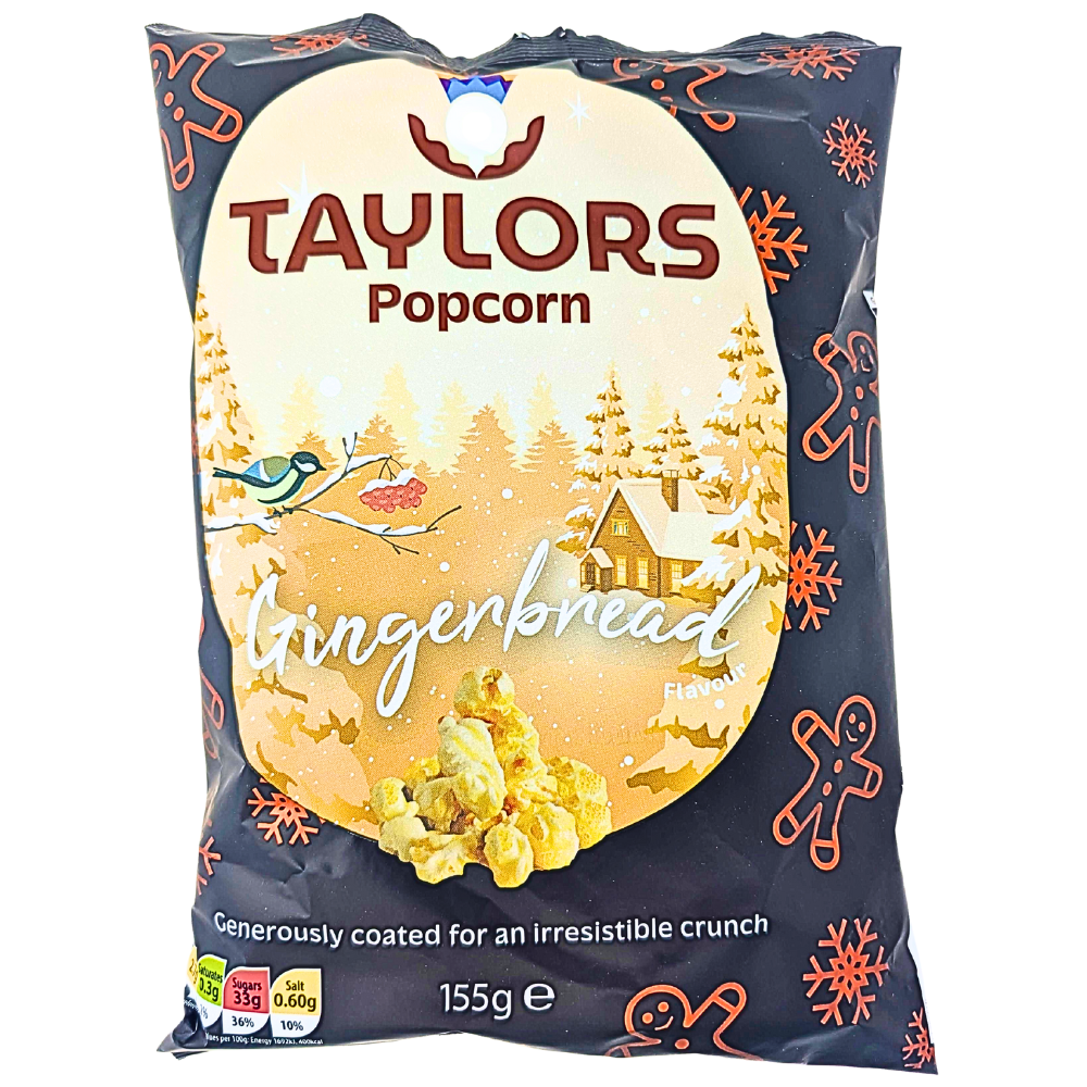 Taylors Gingerbread Popcorn (UK) - 155g | Candy Funhouse US
