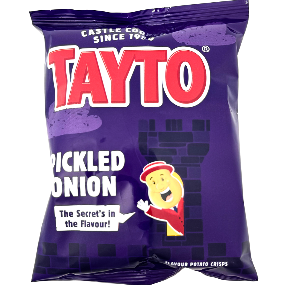 Tayto Pickled Onion Chips (UK) - 32.5g | Candy Funhouse US