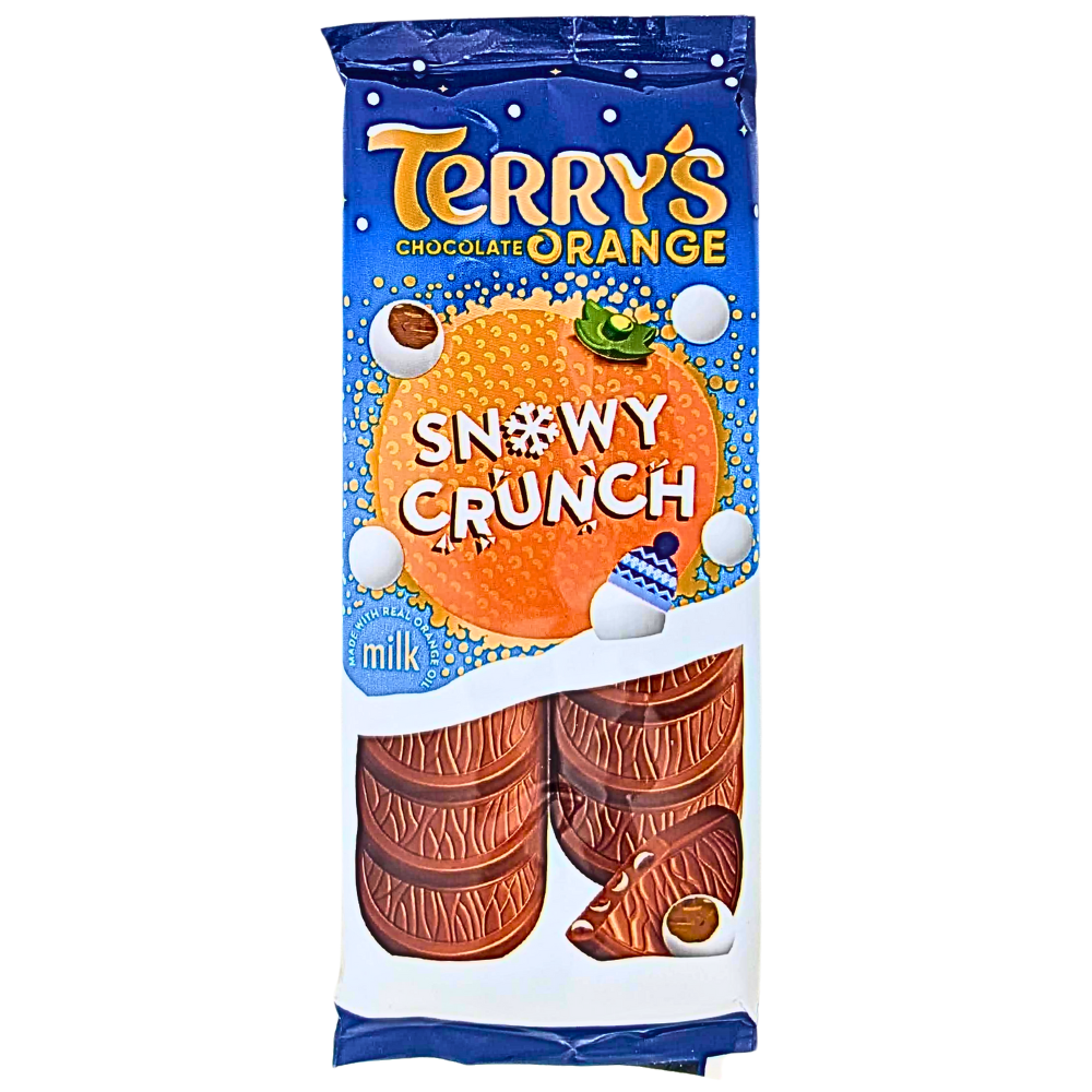 Terry's Chocolate Orange Snowy Crunch (UK) - 90g. | Candy Funhouse US