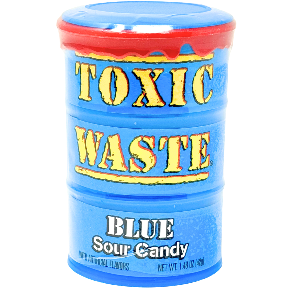 Toxic Waste Blue Sour Candy Drums - 48g | Candy Funhouse US