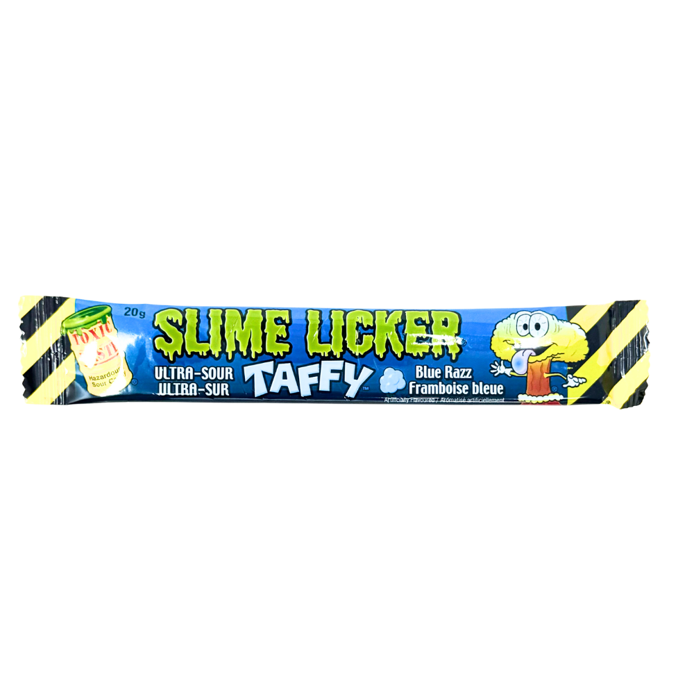 Toxic Waste Slime Licker Taffy Blue Razz - 20g | Candy Funhouse US
