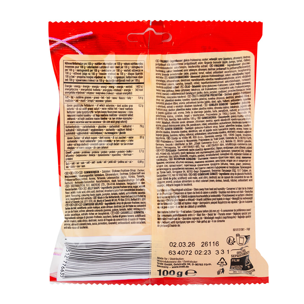 Trolli Spaghettini Sour Strawberry Candy | Candy Funhouse – Candy ...