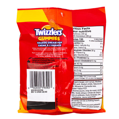 Twizzlers Gummies Orange Cream Pop | Candy Funhouse US
