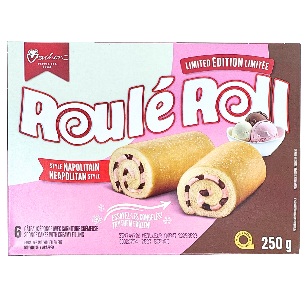 Vachon Roll Neopolitan Shortcake 6 Pack - 250g | Candy Funhouse US