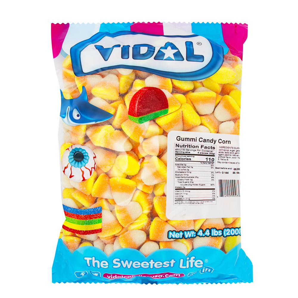 Halloween Vidal Gummi Candy Corn - 4.4lbs | Candy Funhouse – Candy ...