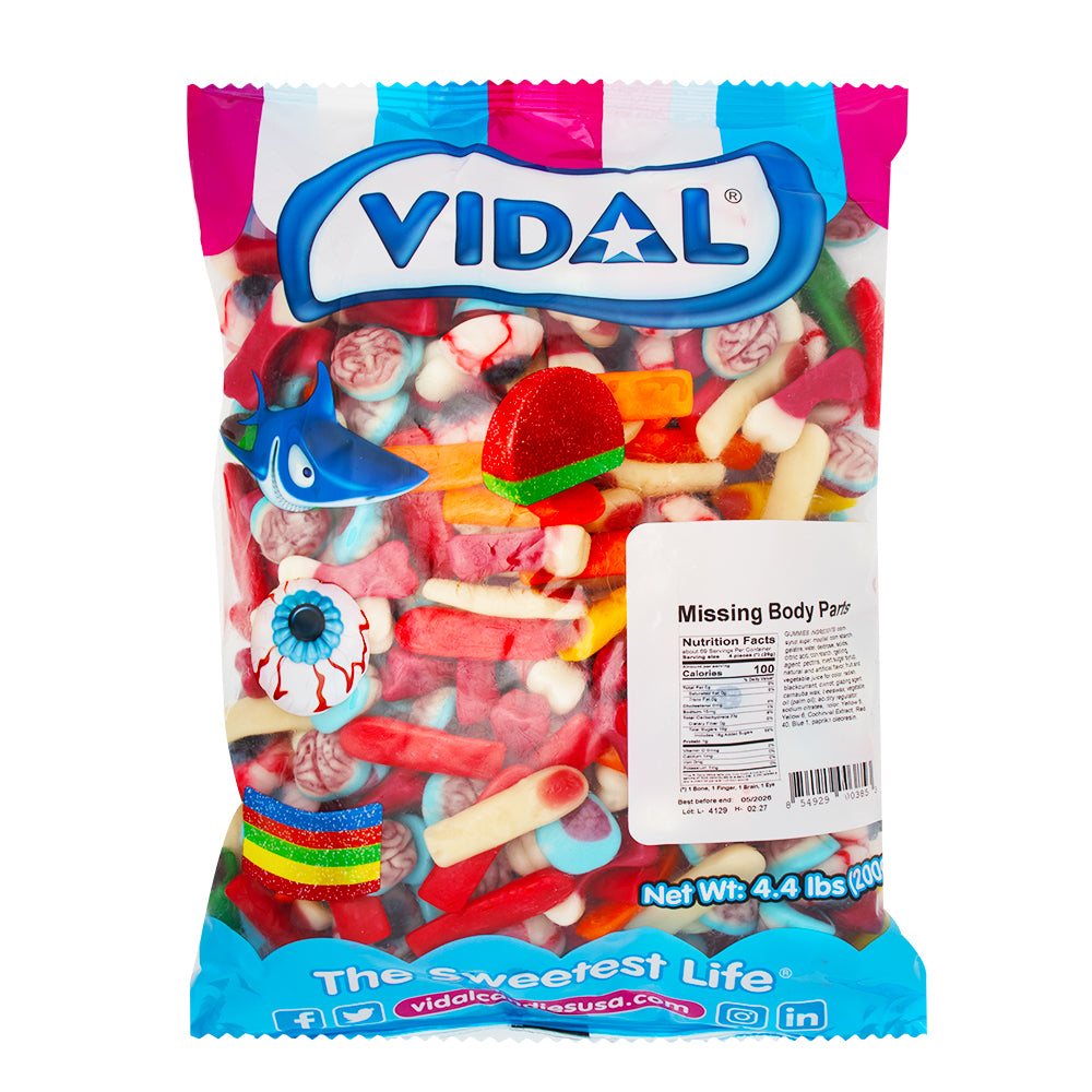 Vidal Missing Body Parts Candy - 4.4lbs | Candy Funhouse – Candy ...