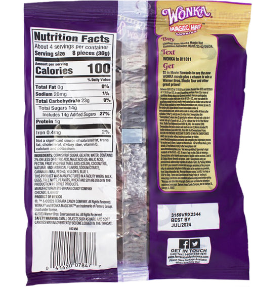 Wonka Magic Hat Gummies - 4oz | Candy Funhouse