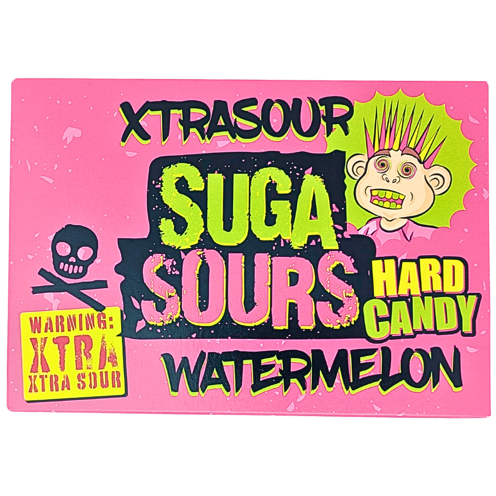 Xtrasour Suga Sours Watermelon Hard Candy Theatre Box | Candy Funhouse US