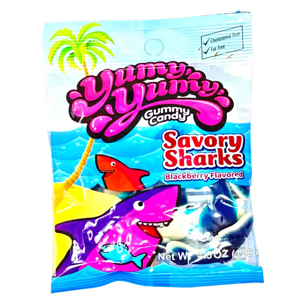 Yumy Yumy Savory Sharks - 4.5oz | Candy Funhouse US