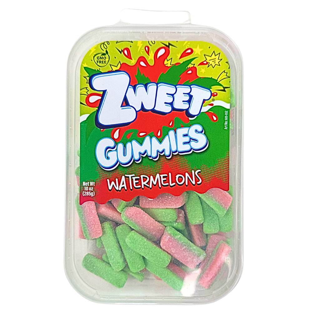 Zweet Gummies Sour Watermelons - 10oz | Candy Funhouse US