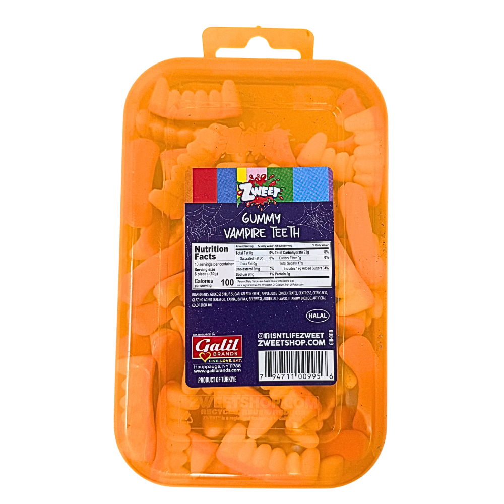 Zweet Gummies Vampire Teeth - 10oz | Candy Funhouse US