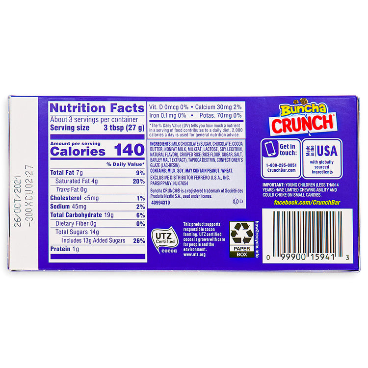Buncha Crunch Theatre Pack - 3.2oz | Candy Funhouse – Candy Funhouse US