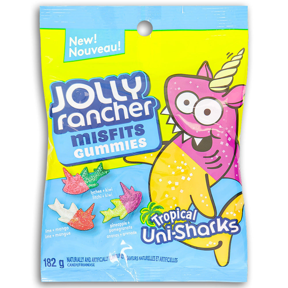 Jolly Rancher Misfits Gummies Tropical Uni-Sharks | Candy Funhouse ...