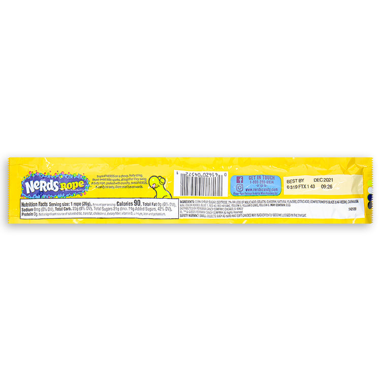 Nerds Rope Tropical Candy - .92 oz. | Candy Funhouse US