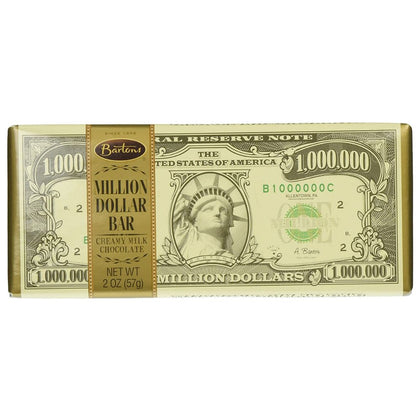 Barton's Million Dollar Milk Chocolate Bar - 2oz | Candy Funhouse US