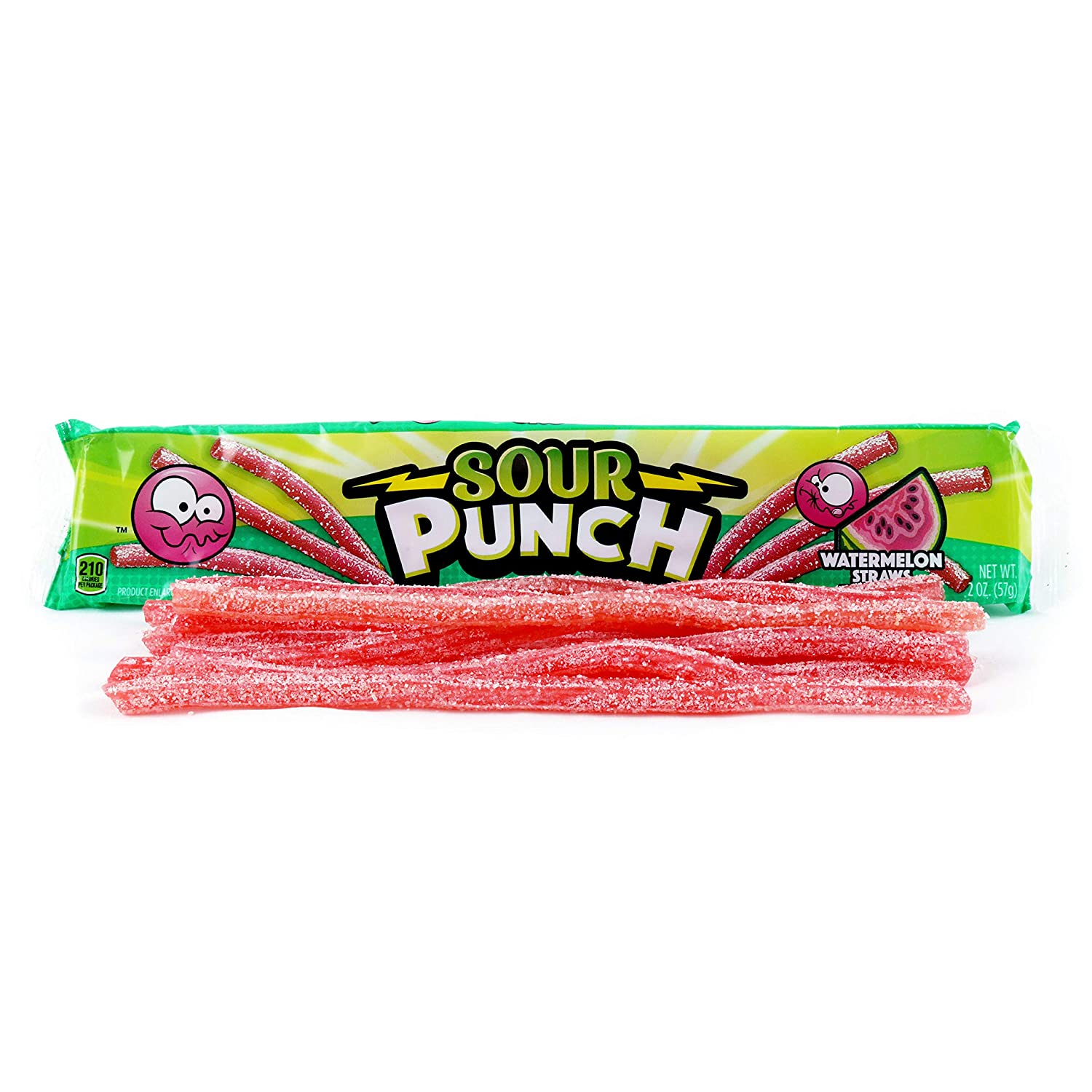 Sour Punch Watermelon Straws | Candy Funhouse US